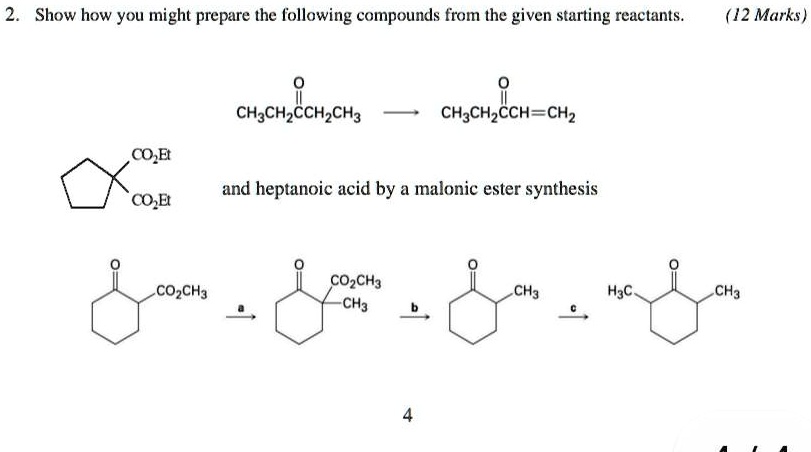 SOLVED: Show how you might prepare the following compounds from the ...