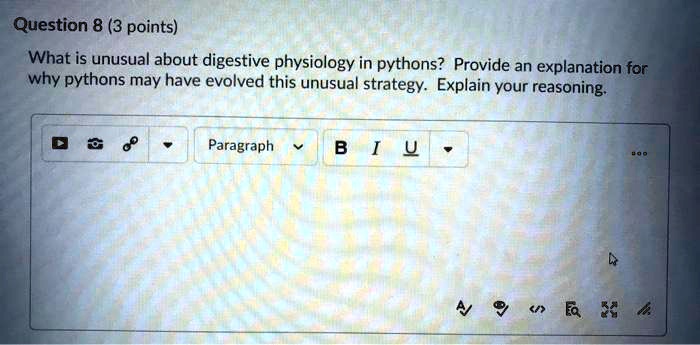 SOLVED: Question 8 (3 points) What is unusual about digestive ...
