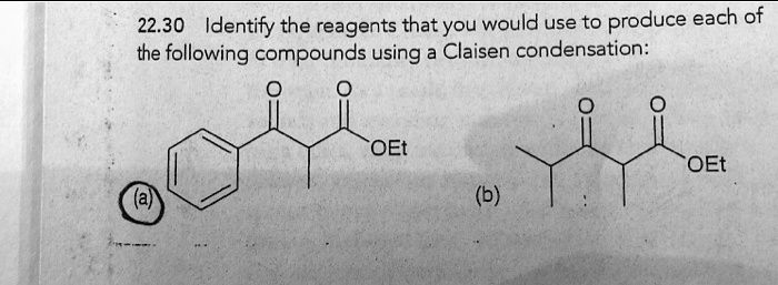 SOLVED: 22.30 Identify the reagents that you would use to produce each ...