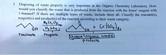 disposing of waste properly is very important in the organic chemistry ...