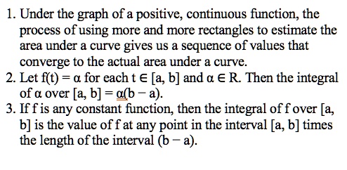 SOLVED: 1. Under the graph of a positive; continuous function, the process of using more and ...