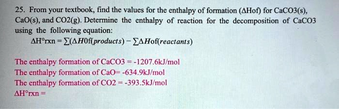 VIDEO solution: How do I determine the enthalpy of reaction for the ...