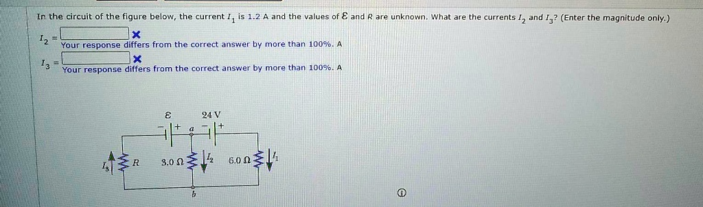 SOLVED: In the circuit of the figure below, the current I is 1.2 A and the values of â‚¬ and are ...
