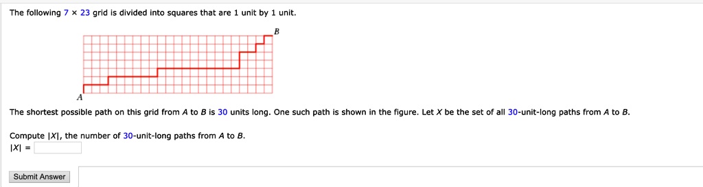 SOLVED: The following grid is divided into squares that are unit by ...
