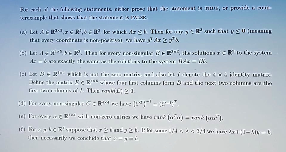Solved The Text Provided Appears To Be A Mix Of Mathematical Statements And Ocr Errors The