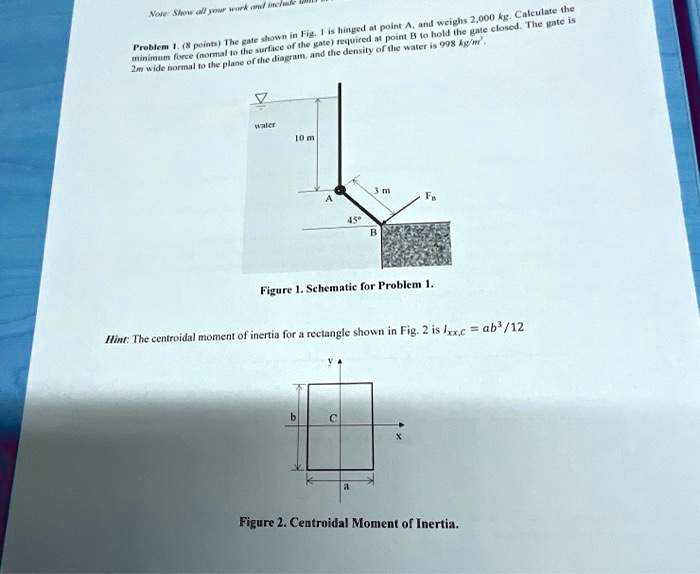 SOLVED: Nore-STenwall your 10m Figure 1.Schematic for Problem 1. Hinf ...