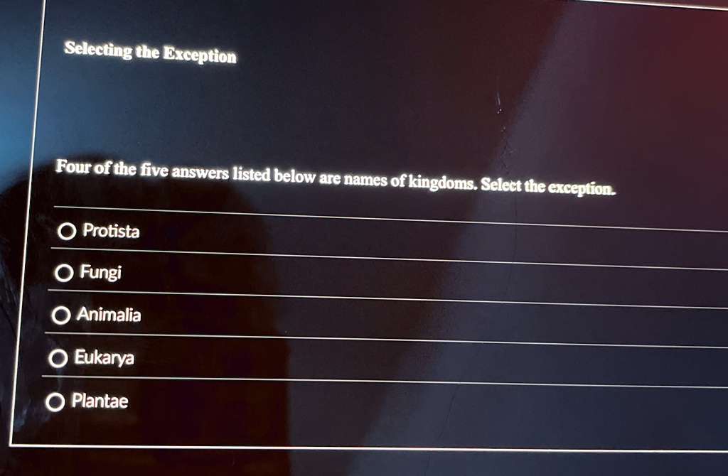 selecting the exception four of the five answers listed below are names ... selecting the exception four of the five answers listed below are names ...