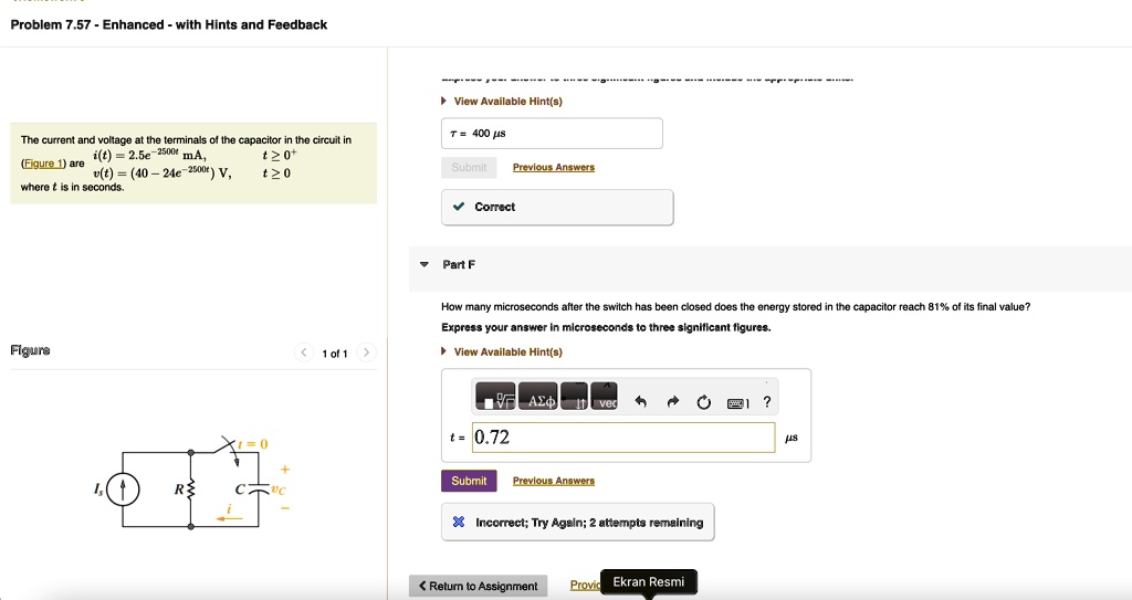 Problem 7.57 - Enhanced with Hints and Feedback View Available Hint(s ...