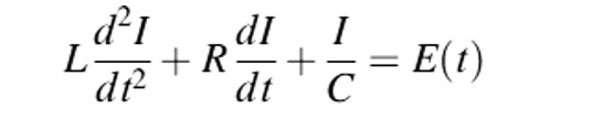 L(d^2I)/(dt^2) + R(dI)/(dt) + (I)/(C) = E(t)