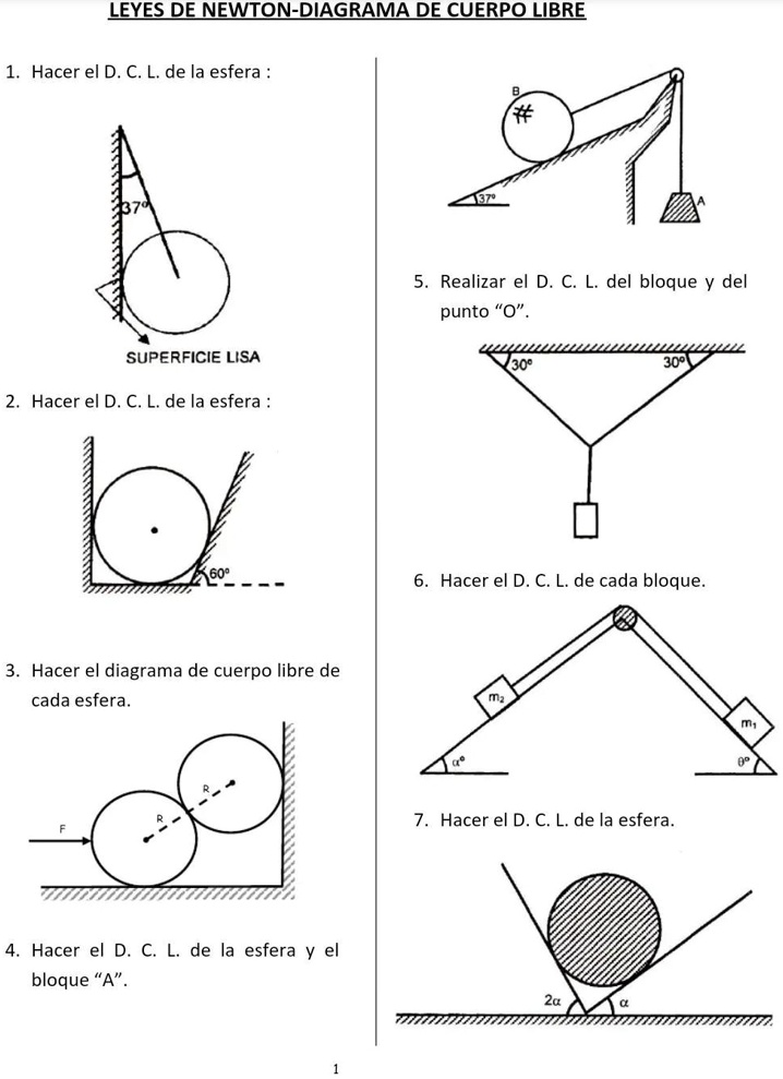Help me area de fisica leyes de newton diagrama de cuerpo...
