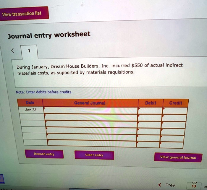 view transaction list journal entry worksheet during januarydream house ...