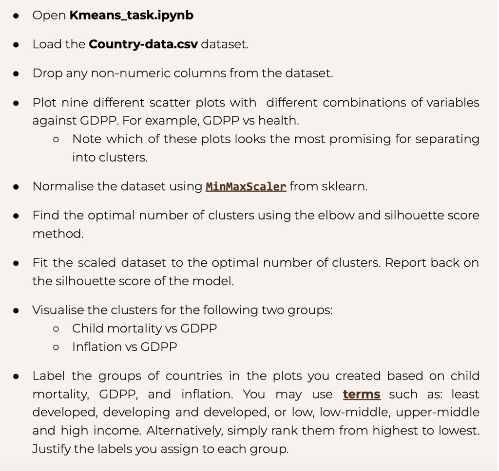 text open kmeanstaskipynb load the country datacsv dataset drop any non ... text open kmeanstaskipynb load the country datacsv dataset drop any non ...