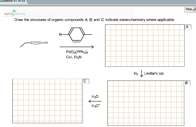SOLVED: Draw the structures of organic compounds A and B. Indicate stereochemistry where ...