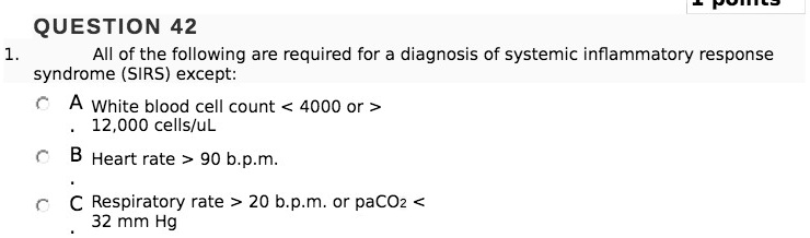 SOLVED: QUESTION 42 All of the following are required for a diagnosis ...