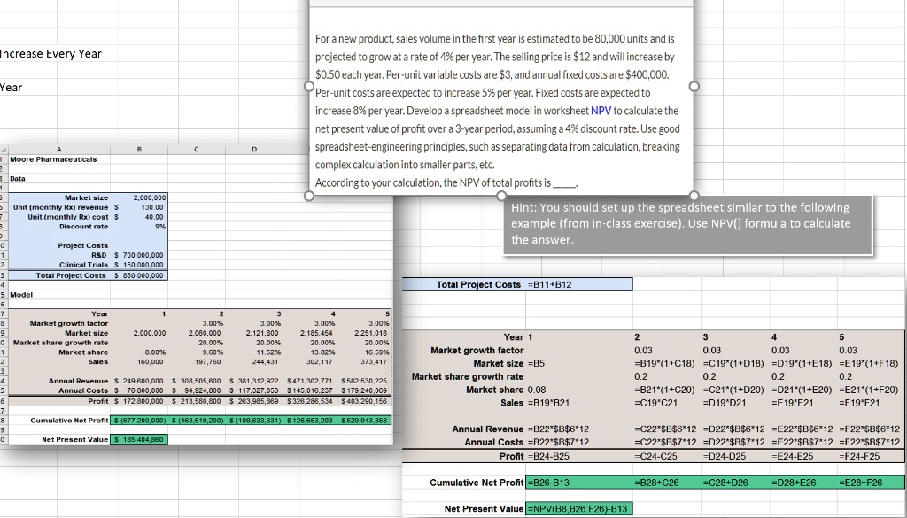 SOLVED: For a new product, sales volume in the first year is estimated ...