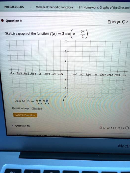 SOLVED: PRECALCULUS Module: Periodic Functions 8.1 Homework: Graphs of the Sine and Cosine ...
