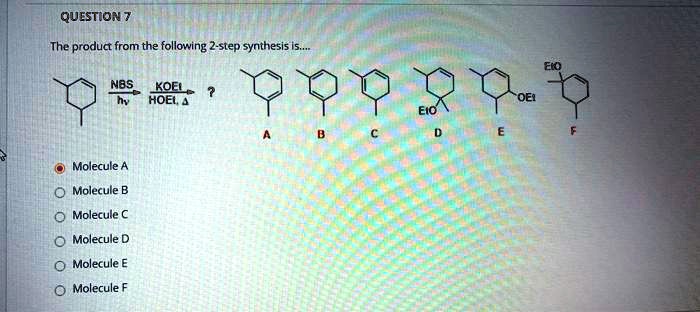 SOLVED: The product from the following 2-step synthesis: NBS KOH HOI4 ...