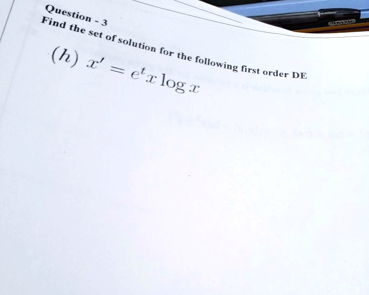 SOLVED: Question Find the set of solution (h) for I- the following et ...