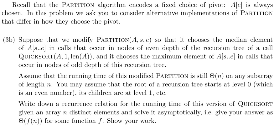 write down a recurrence relation dont copy the answer from another question in chegg its wrong ...