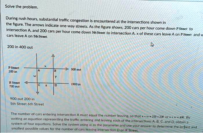 SOLVED: Solve the problem. During rush hours, substantial traffic ...