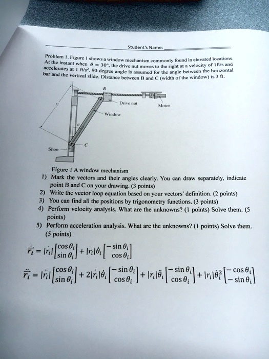 SOLVED: Student's Name TFHT Drive nut Motor Window Show Figure 1: A ...