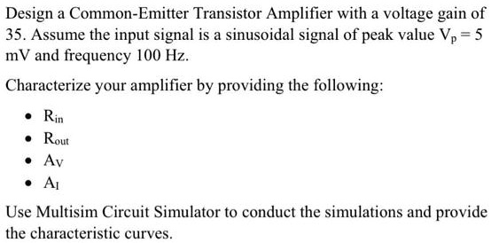 SOLVED: !!!! USE AND POST A SCREENSHOOT OF MULTISIM CIRCUIT SIMULATOR CONNECTION !!!! Design a ...