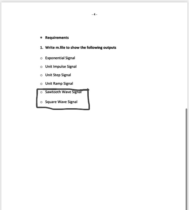 SOLVED: Requirements 1. Write an m-file to show the following outputs ... SOLVED: Requirements 1. Write an m-file to show the following outputs ...