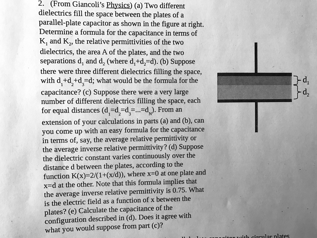 SOLVED: Texts: 2 (From Giancoli's Physics) (a) Two different ...
