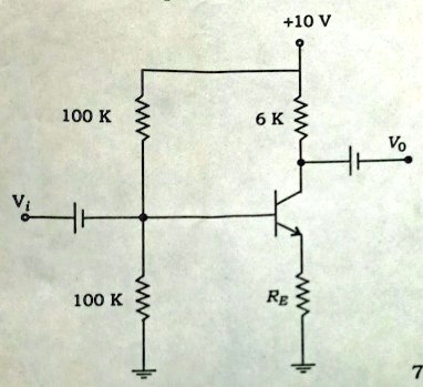 SOLVED: Texts: The common emitter (CE) amplifier shown in the figure ...