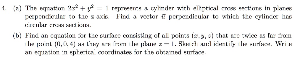a the equation 22 y2 1 represents cylinder with elliptical cross ...