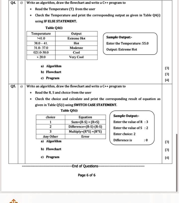 Solved Text Q4 I Write An Algorithm Draw The Flowchart And Write A C Program To Read The