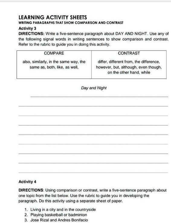 SOLVED: 'pa help po Brainleist ko po kayo LEARNING ACTIVITY SHEETS ...