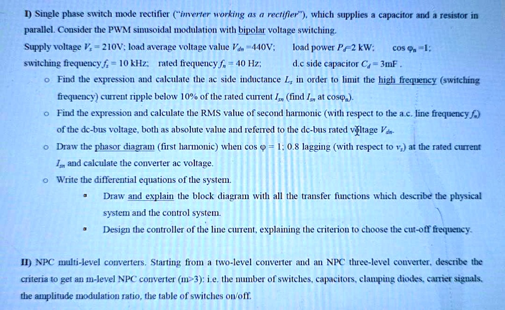 d single phase switch mode rectifier imverter working as a ...
