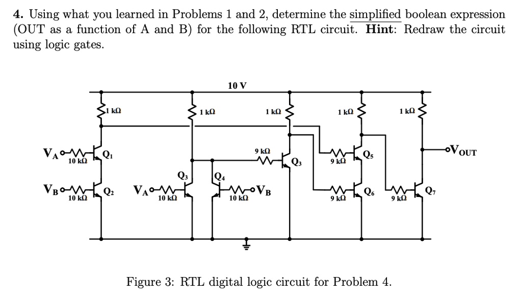 SOLVED: 4. Using what you learned in Problems 1 and 2, determine the simplified boolean ...