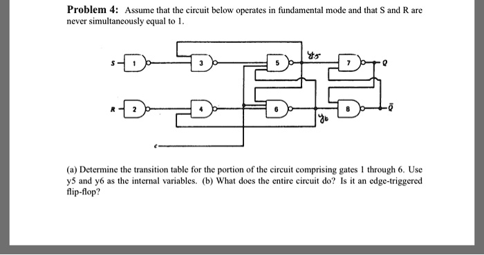 SOLVED: Problem 4: Assume that the circuit below operates in ...