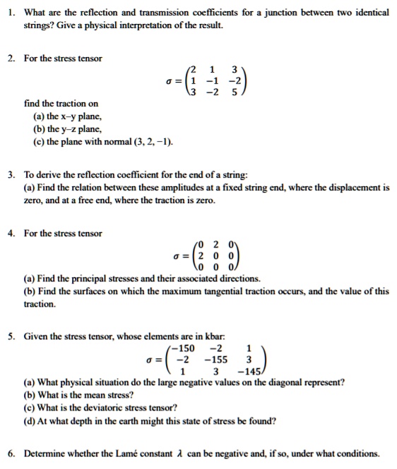 SOLVED: What are the reflection and transmission coefficients for a ...
