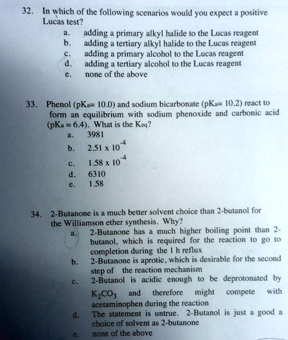 SOLVED: 32. In which of the following scenarios would you expect a ...
