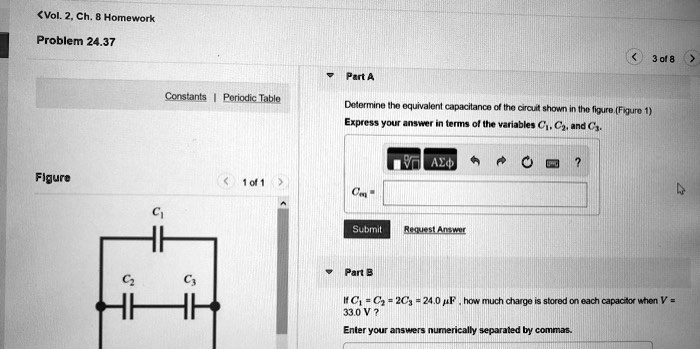 SOLVED: Vol. 2, Ch. 8 Homework Problem 24.37 3018 Part A Constants I ...