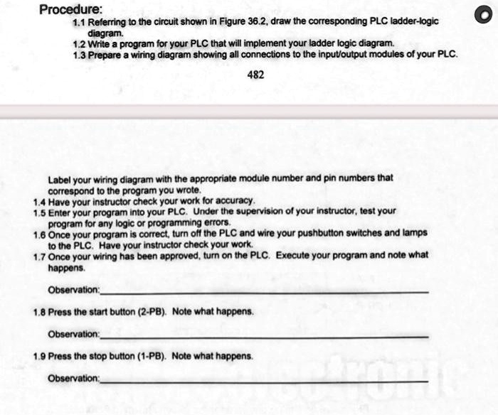 SOLVED: PLC Control Relay Function Using Multisim Procedure: 1.1 ...