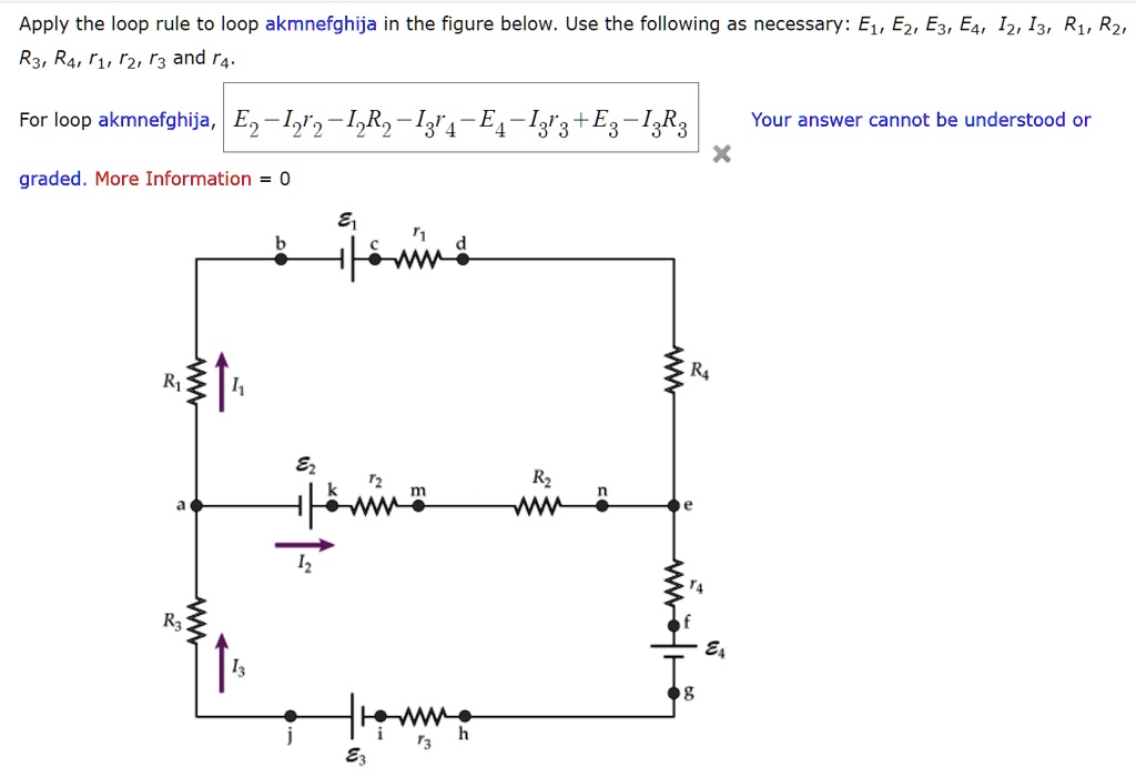 SOLVED: I have no idea what I'm doing wrong.... Apply the loop rule to ... SOLVED: I have no idea what I'm doing wrong.... Apply the loop rule to ...