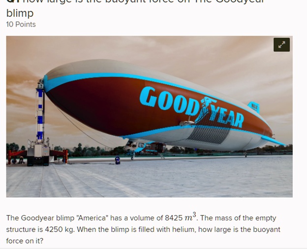 VIDEO solution: GOODYEAR The Goodyear blimp "America" has a volume of ...