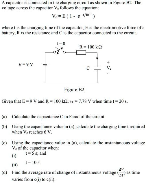 a capacitor is connected in the charging circuit as shown in figure ...