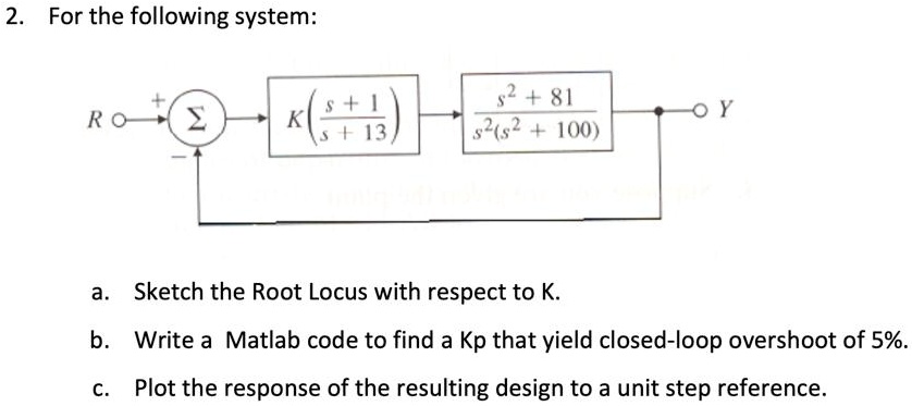 VIDEO solution: 2.For the following system: s2+81 s2(s2+100 OY 13 a ...