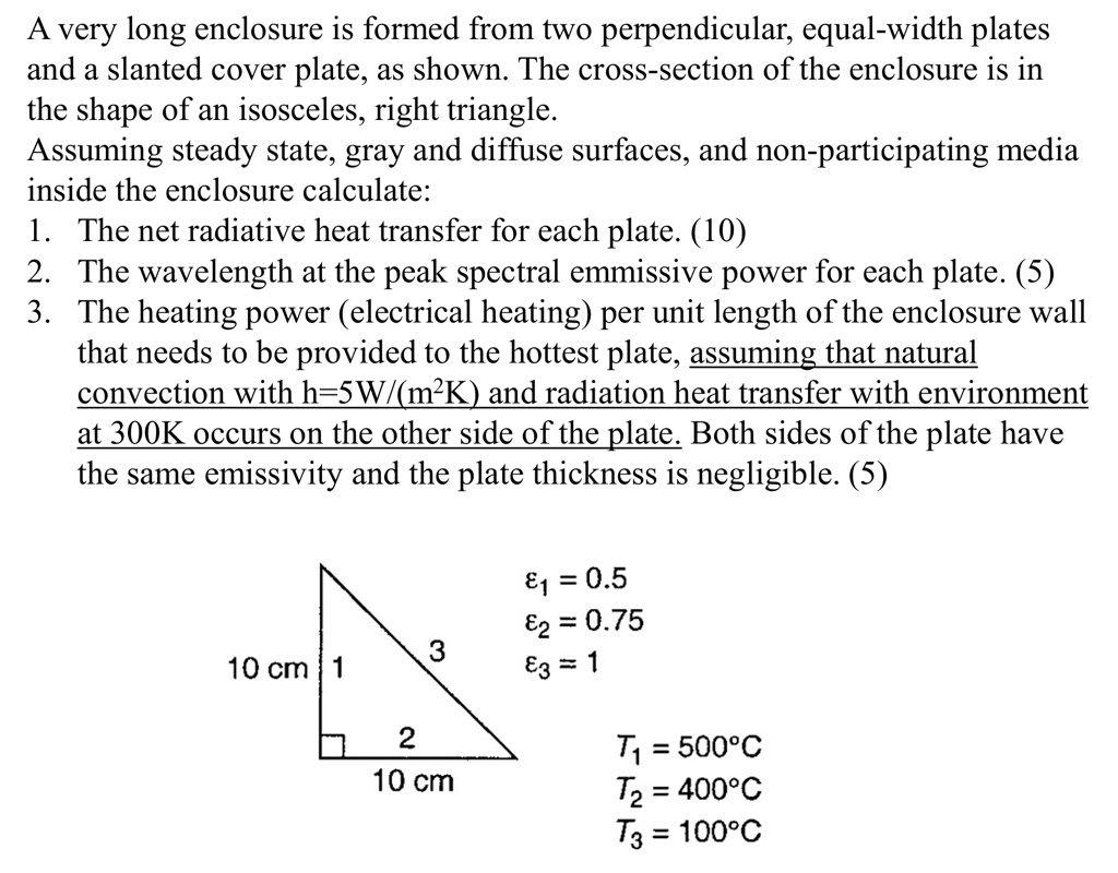 a very long enclosure is formed from two perpendicular equal width ...