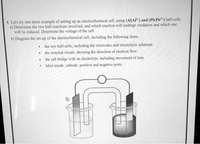 SOLVED: Let's try one more example of setting up an electrochemical ...