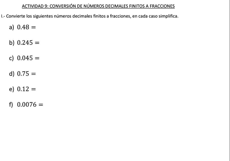 SOLVED: Ayuda Porfis doy corona:( ACTIVIDAD 9: CONVERSIÓN DE NÚMEROS ...