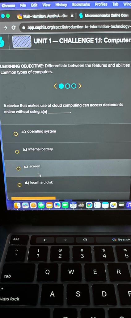 [GET ANSWER] Chrome File Edit View History Bookmarks Profiles Tab Wind ...