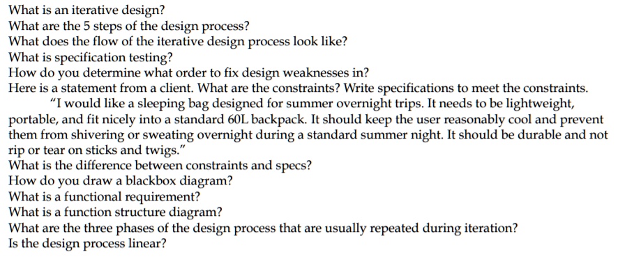 SOLVED: What is an iterative design? What are the 5 steps of the design ...