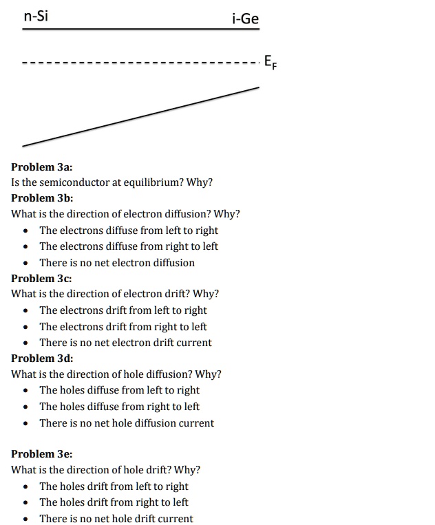 SOLVED: Consider the band diagram shown below, and then answer the ...
