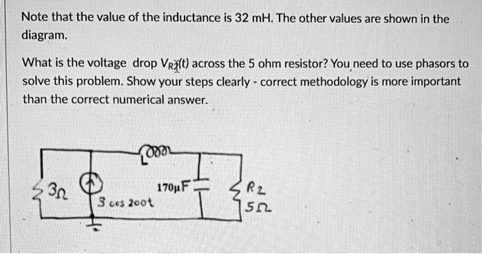SOLVED: Note that the value of the inductance is 32 mH. The other ...